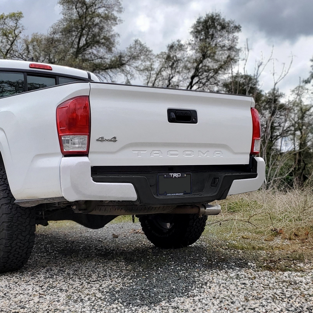 2016-2023 Tacoma Rear Bumper Covers: Chrome Delete Overlays - Shellz ...